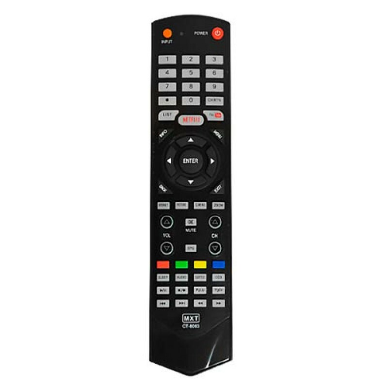CONTROLE PARA TV SEMP TOSHIBA LED SMART CT-8063 COM TECLA NETFLIX ...
