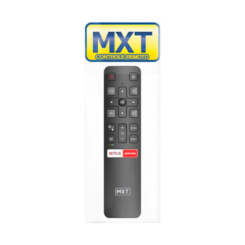 CONTROLE PARA TV TCL SMART 4K COM NETFLIX/ GLOBOPLAY - MXT-CO1383