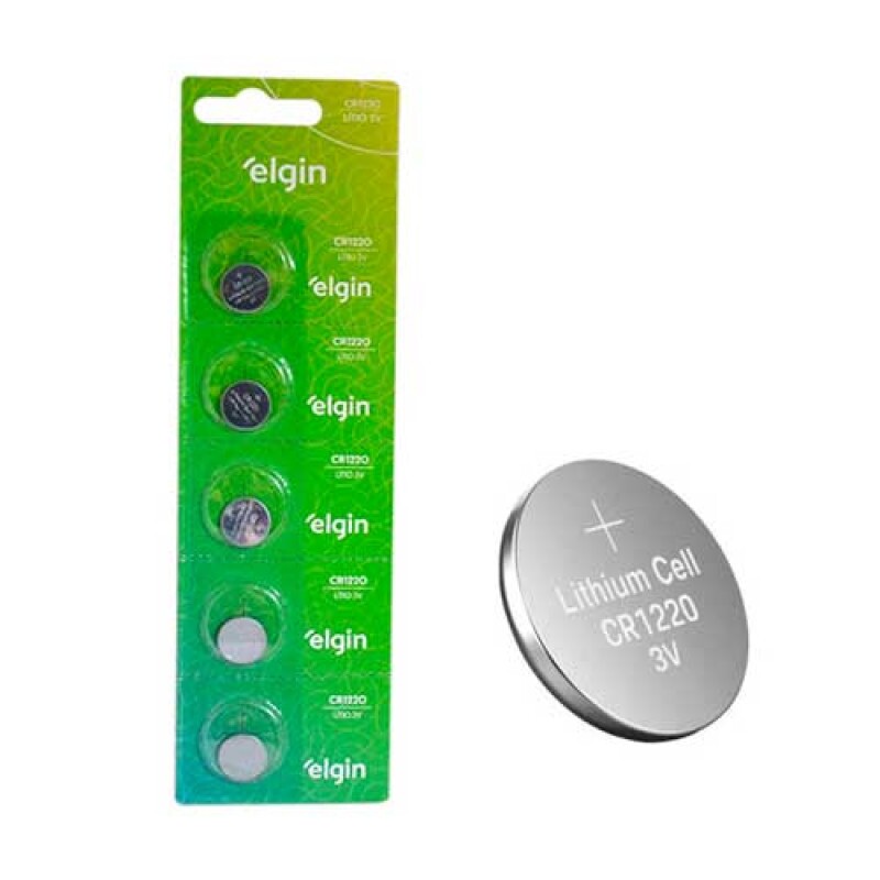 BATERIA LITHIUM ELGIN CR1220 C/5 - 82302