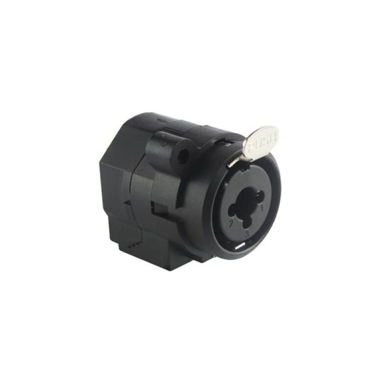 PLUG COMBO WIRECONEX CANNON XLR PAINEL FEMEA PLASTICO + JACK J10 MONO E STEREO PLASTICO WC 330 ...