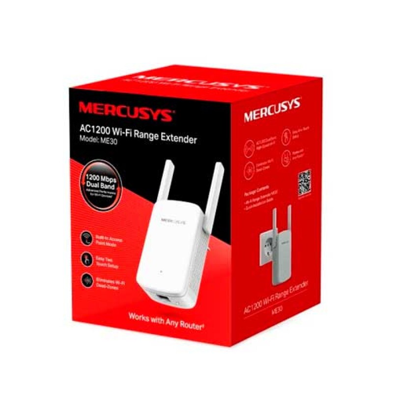 REPETIDOR MERCUSYS WIRELESS WI-FI DUAL BAND AC1200 - ME30