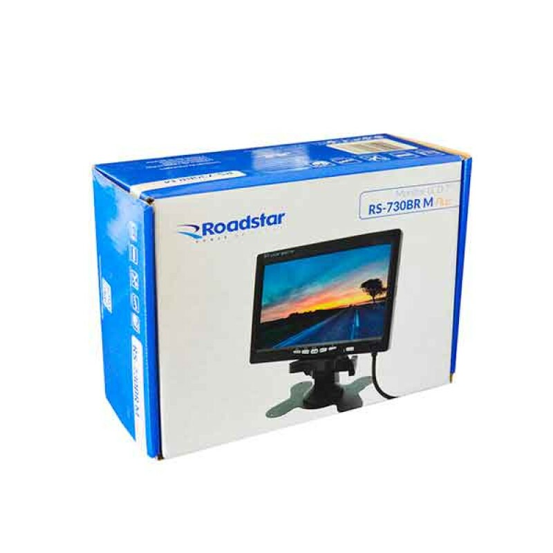 MONITOR ROADSTAR LCD 7'' 12V COM 2 ENTRADAS RCA - RS730BR