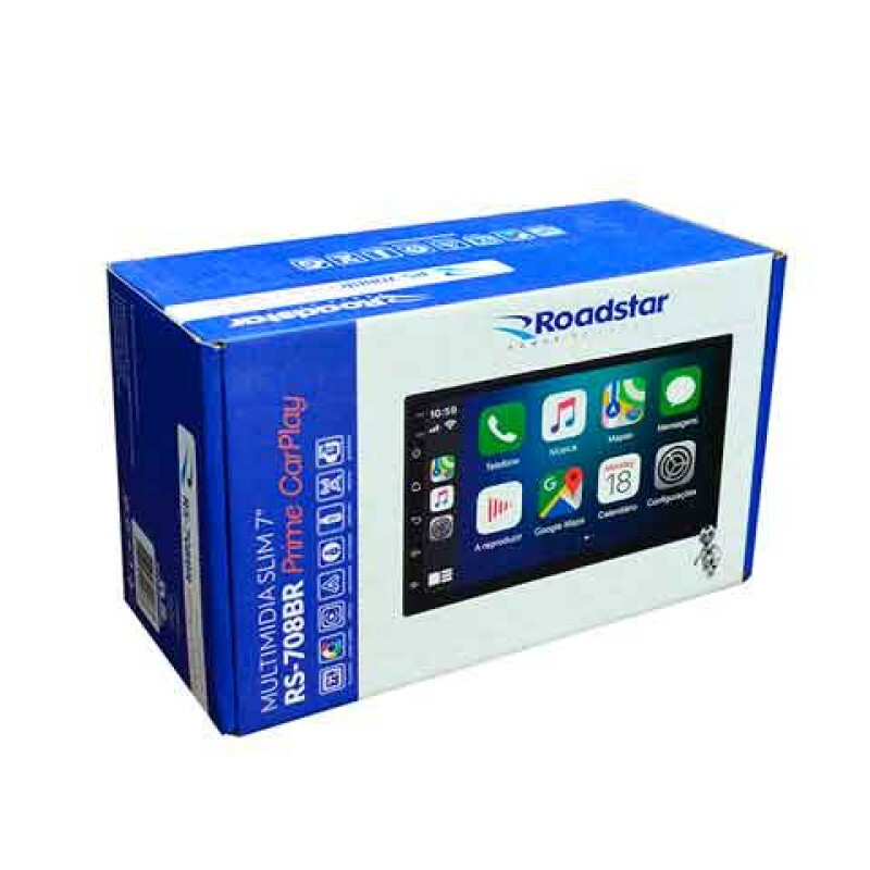 MULTIMIDIA ROADSTAR MP5 SLIM 7'' - RS708BR PRIME CARPLAY