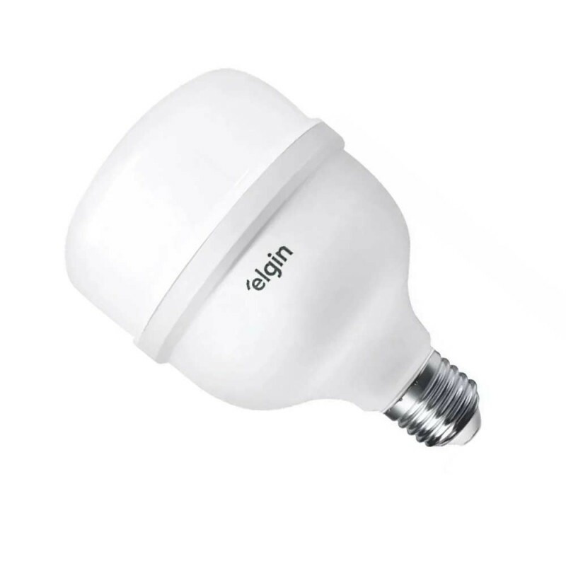 LAMPADA SUPER BULBO LED ELGIN 50W 6500K BRANCA FRIA E27 BIVOLT - 48LSB50FLD00