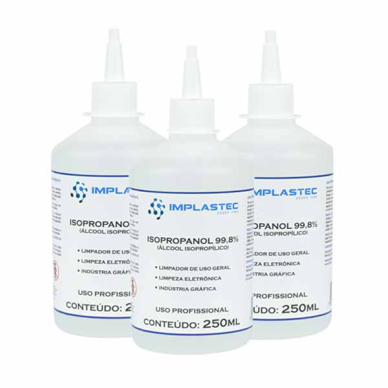 ALCOOL ISOPROPILICO IMPLASTEC 99,8% 250ML - PAIP025036 ALCOOL ISOPROPILICO IMPLASTEC 99,8% 250ML - PAIP025036
