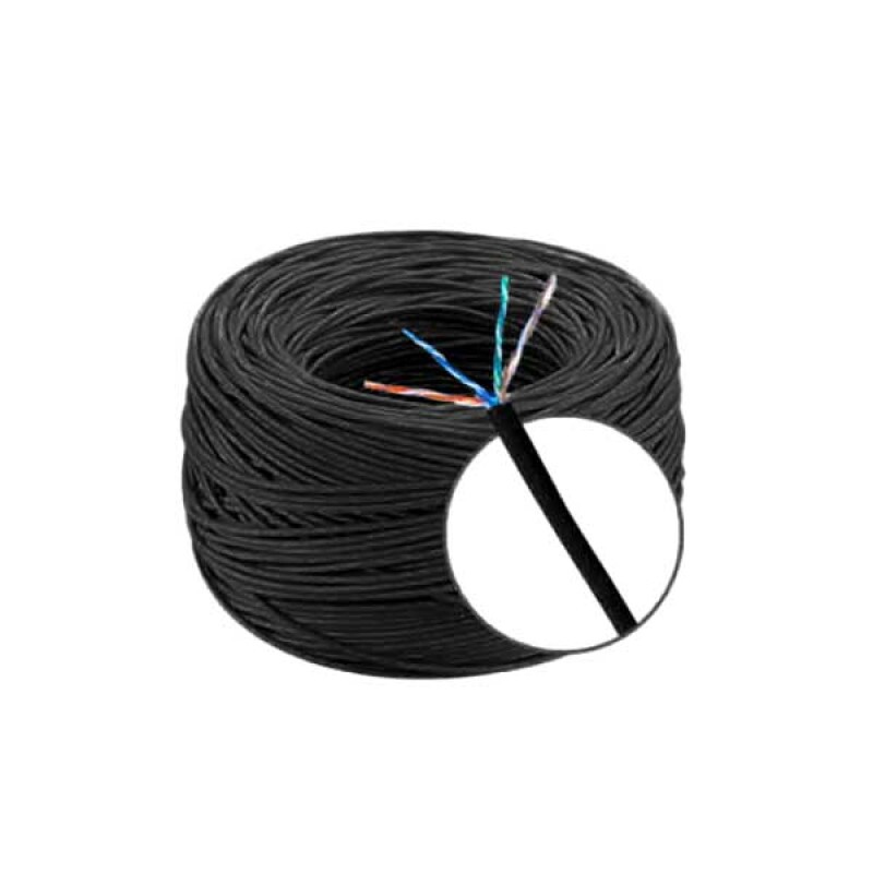 CABO PARA ALARME PROELETRONIC 4 PARES 24AWG 0,51MM PRETO (HOMOLOGADO ...
