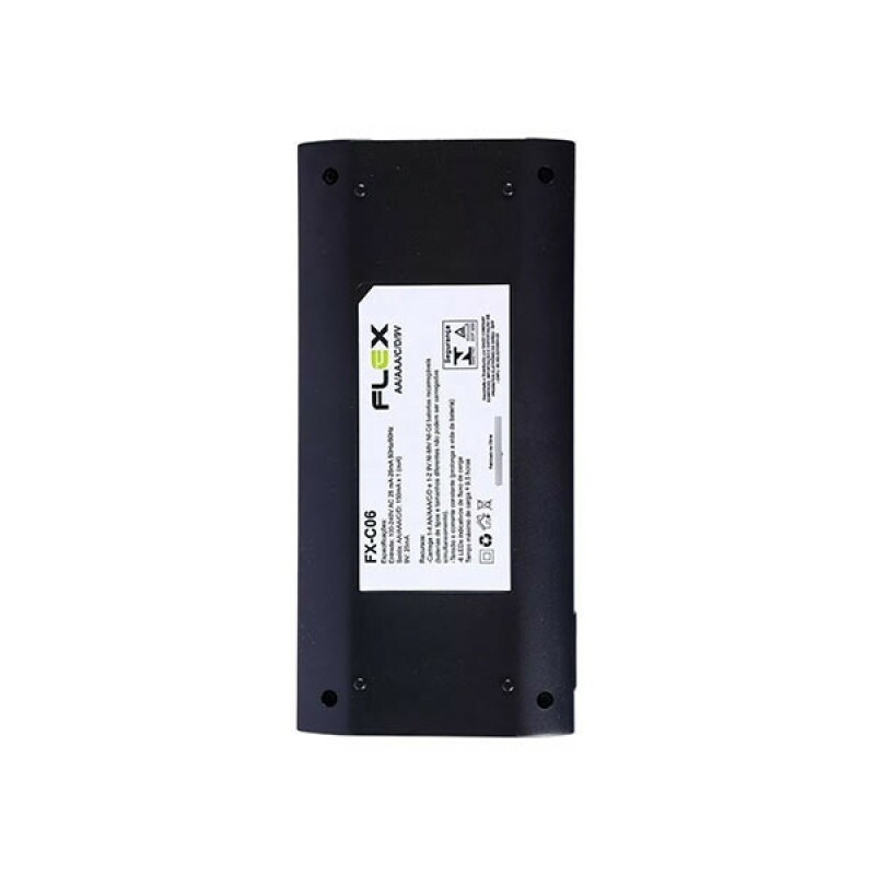 CARREGADOR PARA PILHAS FLEX GOLD AA/ AAA/ C/ D/ 9V BIV AUTO STOP - FX-C06