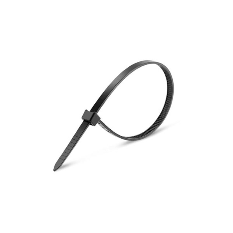 ABRACADEIRA NYLON 40CM X 4,8MM PRETO (C/100) - ABCD0016