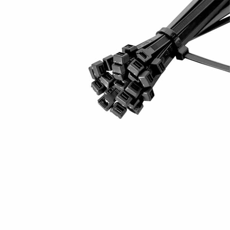 ABRACADEIRA NYLON 40CM X 4,8MM PRETO (C/100) - ABCD0016