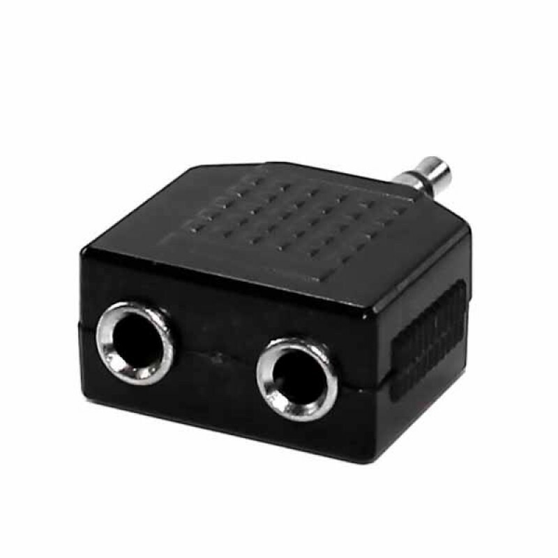 ADAPTADOR PLUG P2 STEREO X 2X JACK P2 STEREO - ADAP0020