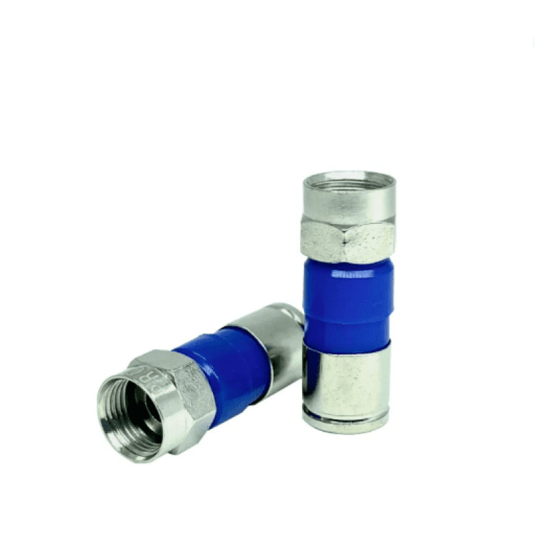 CONECTOR F RG06 PROELETRONIC DE COMPRESSAO PROFISSIONAL AZUL - CNF60012AZ