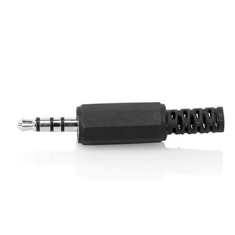 PLUG P3 4C PLASTICO 4C NIQUEL PRETO COM PROTETOR DE CABO - 64.1.357 - FR