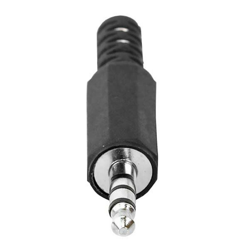 PLUG P3 4C PLASTICO 4C NIQUEL PRETO COM PROTETOR DE CABO - 64.1.357 - FR