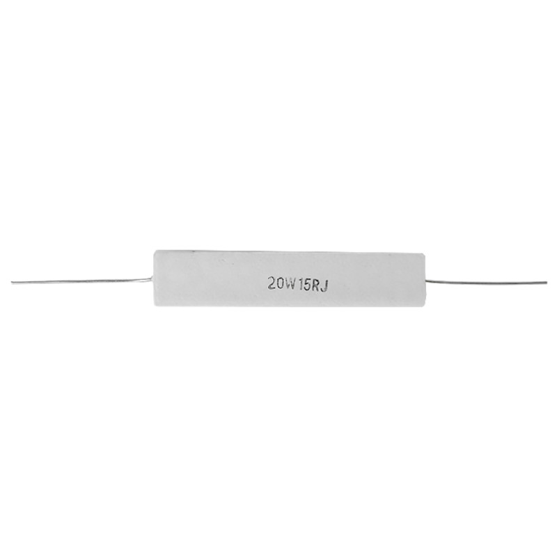 RESISTOR DE FIO CERAMICO 20W 15R - RSTR0001
