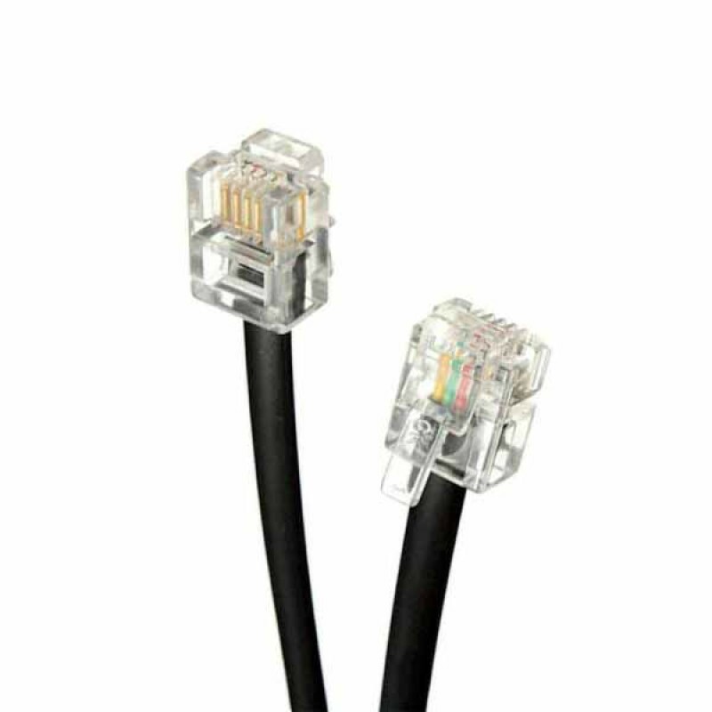 STORM CABO TELEFONE LISO 4 VIAS RJ11 6X4 5M PRETO - CBTL0005