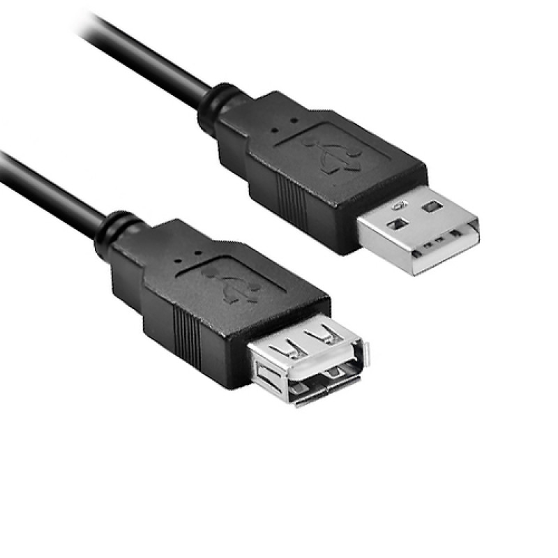 CABO USB STORM EXTENSAO A MACHO X A FEMEA 1,8M PRETO 2.0 - CBUS0002