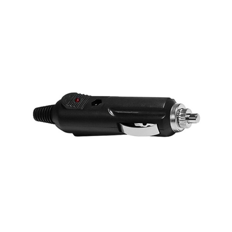 PLUG PARA ACENDEDOR DE CIGARRO COM LED E FUSIVEL - PGAC0002