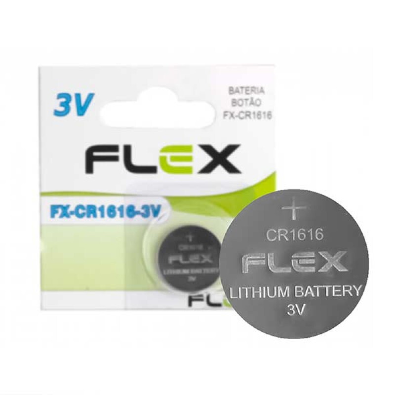 BATERIA LITHIUM FLEX GOLD 3V CR1616 C/5 - FX-CR1616