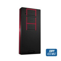CONTROLE REMOTO HITRON SMART COPY 433,92MHZ 3 BOTOES PRETO/VERMELHO ...